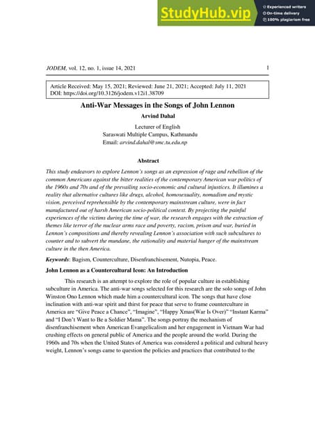 Music and politics | PPT