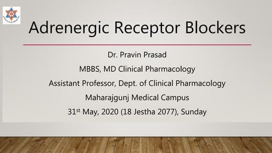 ANTI - ADRENERGIC drugs. | PPT