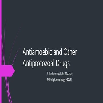 Antiamoebic and other | PPTX