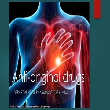 Antianginal Drugs | PPTX