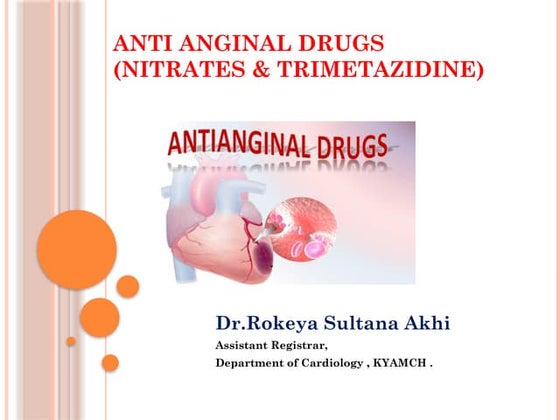 MICRO-TEACHING on Antianginal Drug -nitroglycerine | PPT
