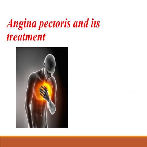 Angina pectoris Exertional angina Stable | PPT