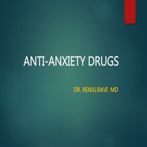 Anti-anxiety drugs | PPTX