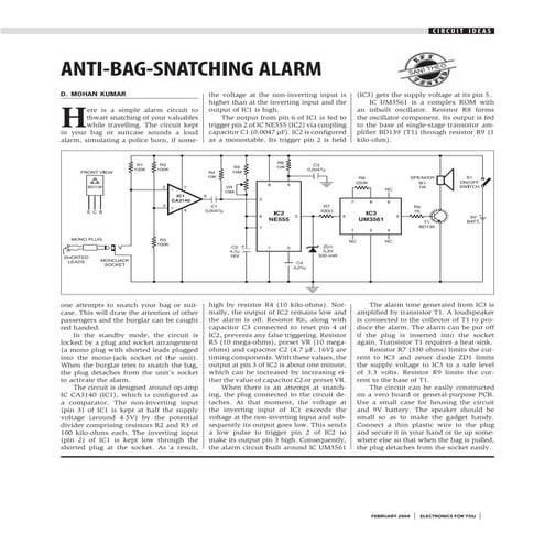 Anti bag snatching alarm | PDF