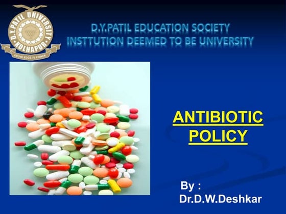 Prophylaxis and empirical uses of antibiotics | PPTX