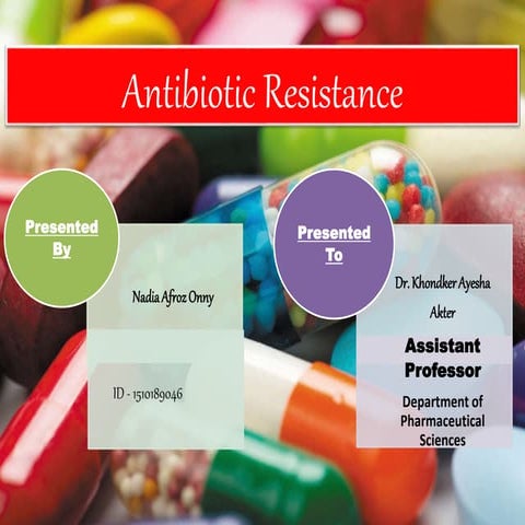Antibiotic resistance | PPT