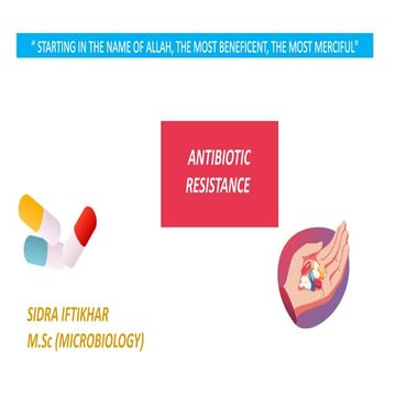 ANTIBIOTIC RESISTANCE OVERVIEW PPT SLIDESHARE | PPTX