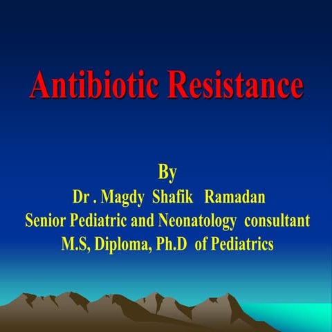 Antibiotic resistances | PPT