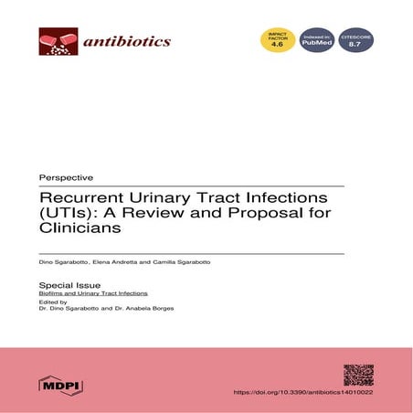 Recurrente urinary tract infections a Review AND proposalfor clinicians ...