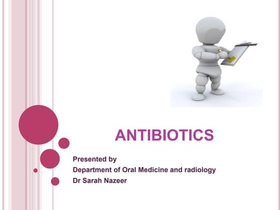 Antibiotic ppt by shuman 2 | PPTX | Infectious Diseases | Diseases and ...