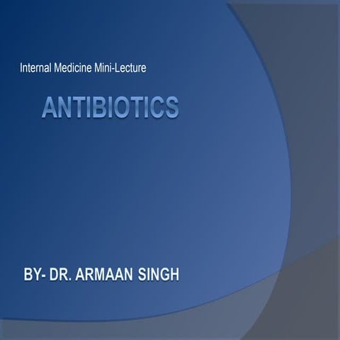 Antibiotics | PPT