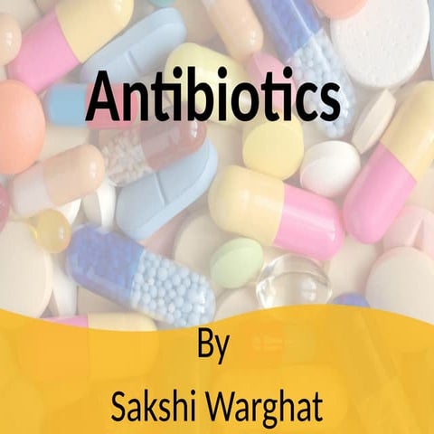 Antibiotics Classification Ppt Ppt