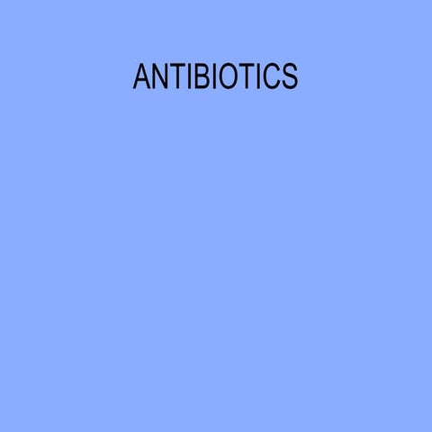 Antibiotics | PPT