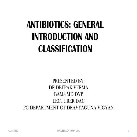 Antibiotics Pdf