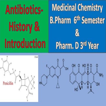 Antibiotics-History & Introduction | PPTX