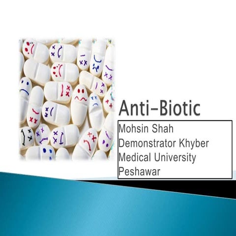 Presentation on antibiotics. | PPT