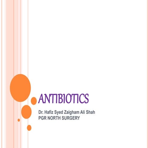 Antibiotics | PPTX
