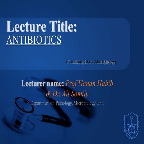 Antibiotics lecture- 13- medical rev.ppt