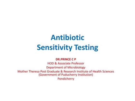 Methods For Determining Fractional Inhibitory Concentration Fic Ppt