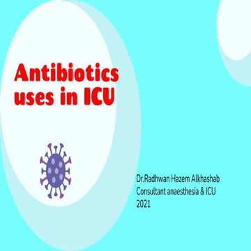 Antibiotics in icu | PDF