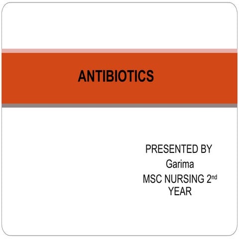 Antibiotics_PPT.ppt in clinical aream powerpoint presentations | PPT