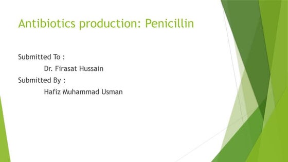 Penicillin Fermentation Process (Industrial production of Penicillin ...