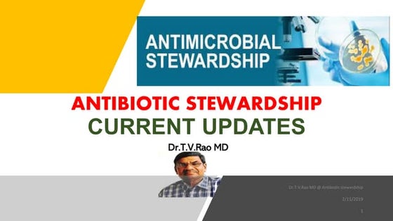 Antibiotic stewardship program | PPT