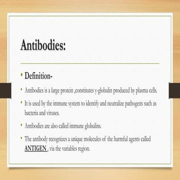 the antibodies and its different classes.pptx
