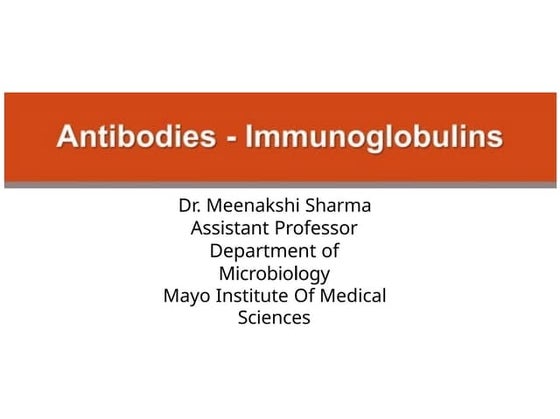 Antibodies and their types with functions | PPTX | Chemistry | Science