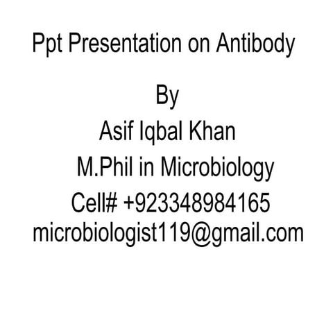 Antibody | PPT