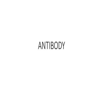 Antibody: Structure and Function | PPTX