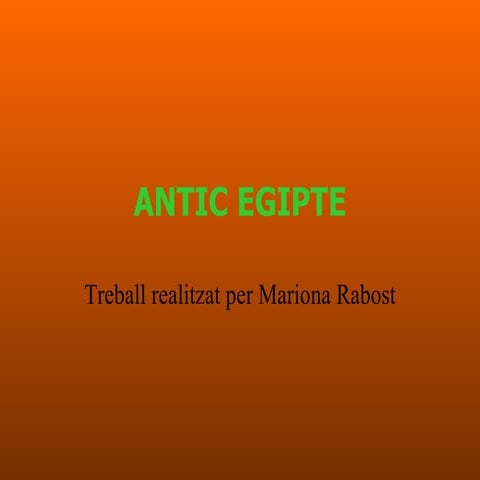 L'antic Egipte | PPT
