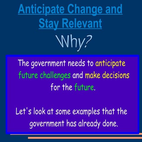 Anticipate Change and Stay Relevant Slides | PPT