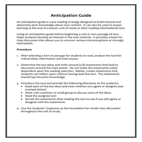 Anticipation guide 20110329_115354_16 | PDF