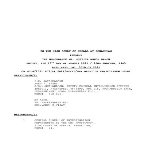 Anticipatory bail order 13 aug-2021 | PDF