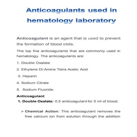 Clotting time - Coagulation of whole blood | PPT