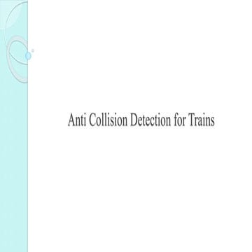 Anti Collision For Train using RF PPT.pptx