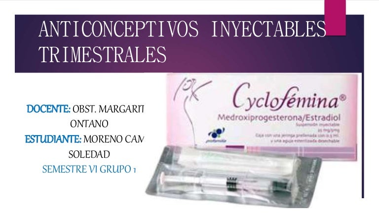 Anticonceptivos inyectables-trimestrales