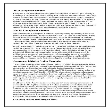 Understanding Corruption Anticorruption | PDF