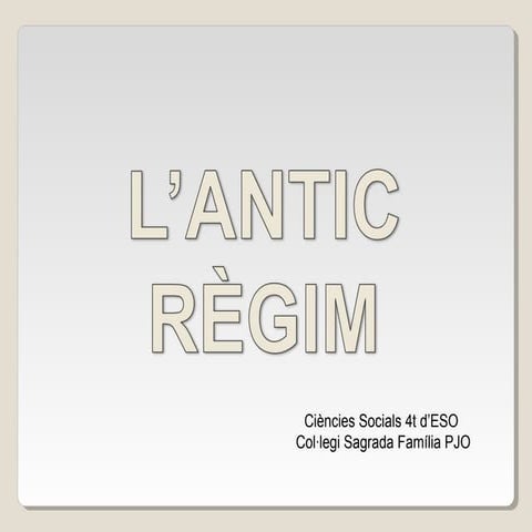 Antic règim | PPT