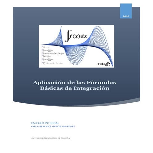 Aplicación de las Fórmulas Básicas de Integración | PDF
