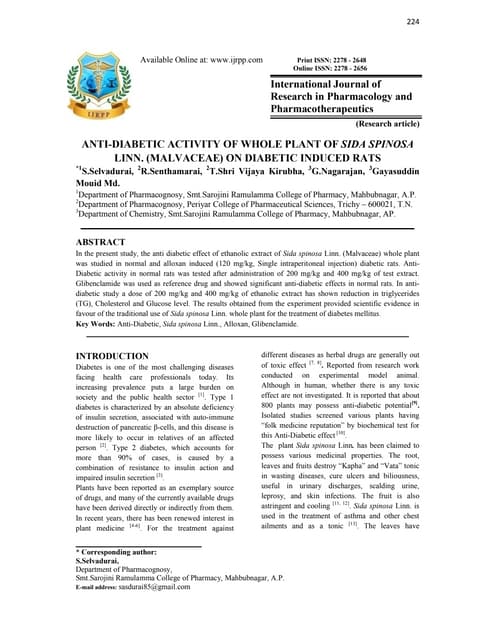 In Vitro Anti Arthritic Activity of Acacia Catechu Willd | PDF | Herbs and Supplements ...