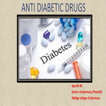 Anti diabetic drugs | PPTX