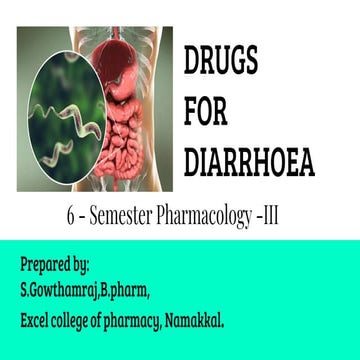 DRUGS FOR DIARRHOEA | PPTX