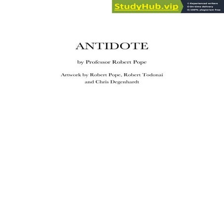 Antidote Book Sm | PDF