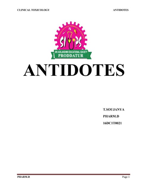 Antidote | PPT