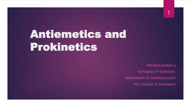 Prokinetics 1 | PPTX