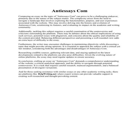 Antiessays Com. Pygmalion effect research paper by antiessays.com