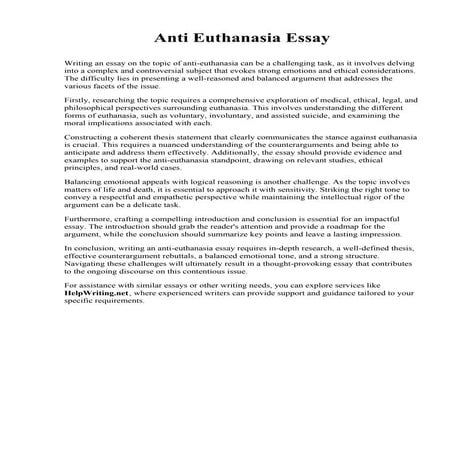 Argumentative Essay About Euthanasia.pdf