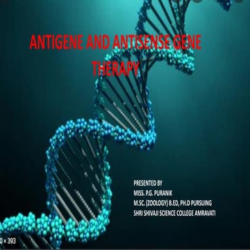 Antigene and antisense therapy | PDF